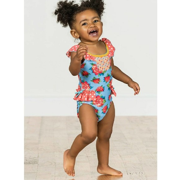 Matilda Jane | Swim | Matilda Jane Baby Shark Floral Print One Piece ...